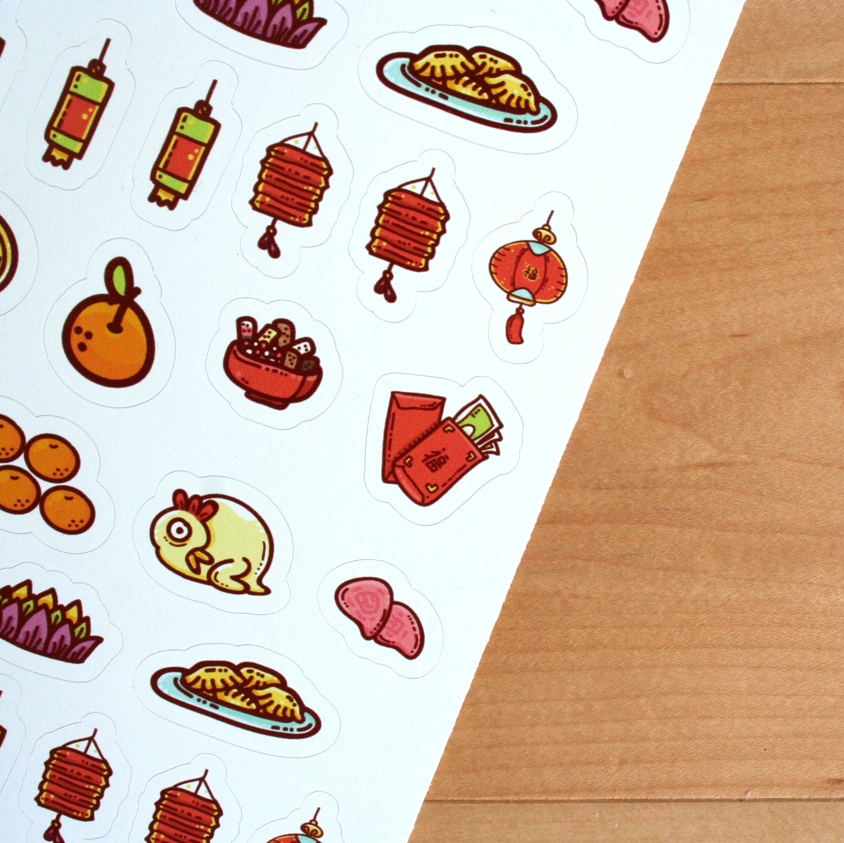 Lucky Stickers – Chinese American Family
